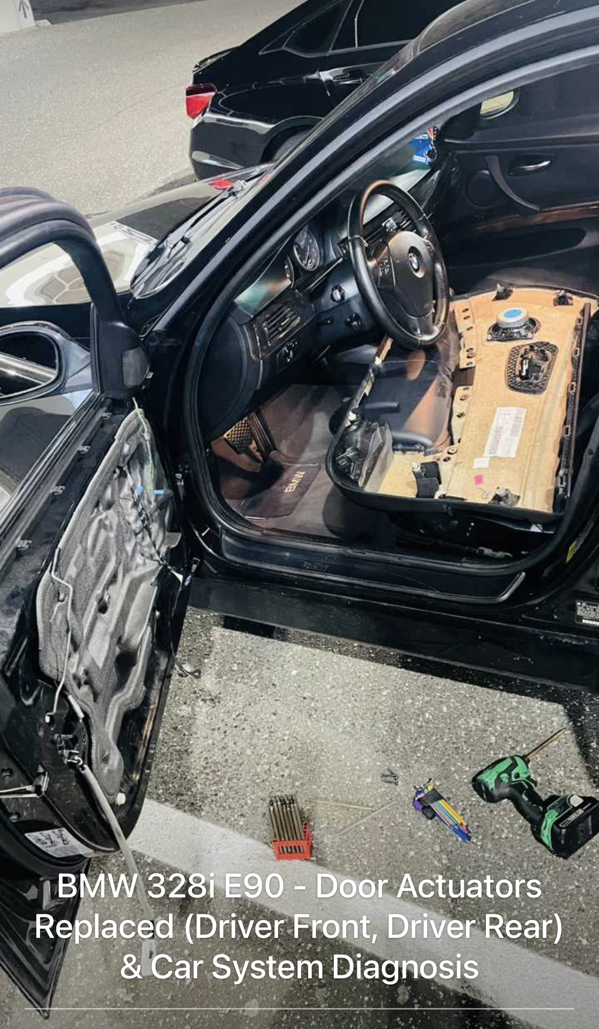 BMW 328i E90 – Door Actuators Replaced (Driver Front, Driver Rear) & Car System Diagnosis 💻💯🚗 ...
