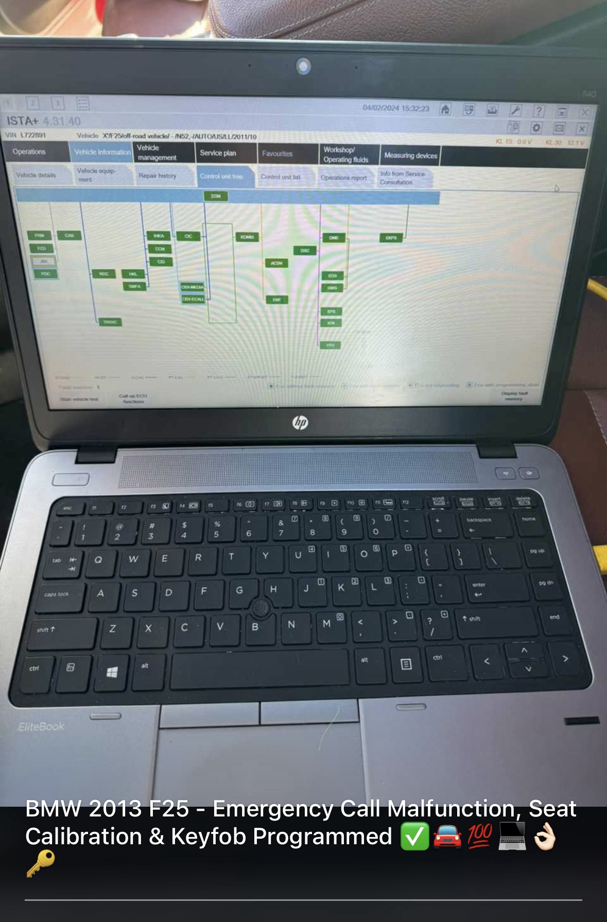 BMW 2013 F25 – Emergency Call Malfunction, Seat Calibration & Keyfob Programmed 🚘💯💻👌🏻🔑 – Bimmer ...