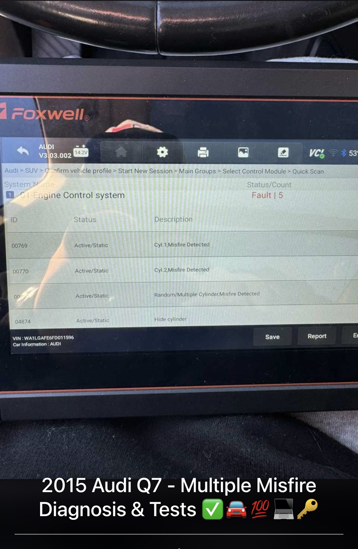 2015 Audi Q7 – Multiple Misfire Diagnosis & Tests 🚘💯💻👌🏻 – Bimmer ...
