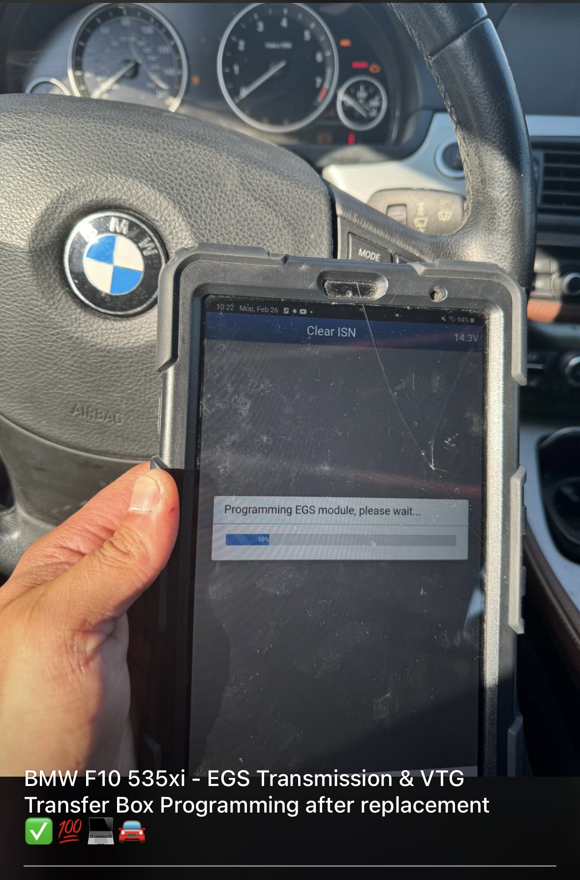 BMW F10 535xi – EGS Transmission & VTG Transfer Box Programming after ...