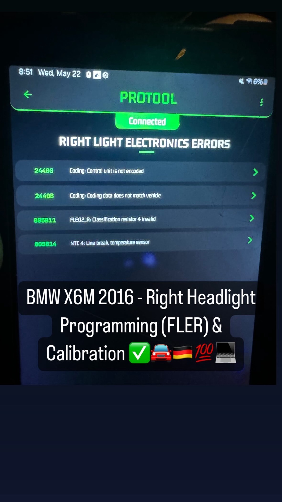 BMW X6M 2016 – Right Headlight Programming (FLER) & Calibration 🚘🇩🇪💯💻 – Bimmer Programming ...
