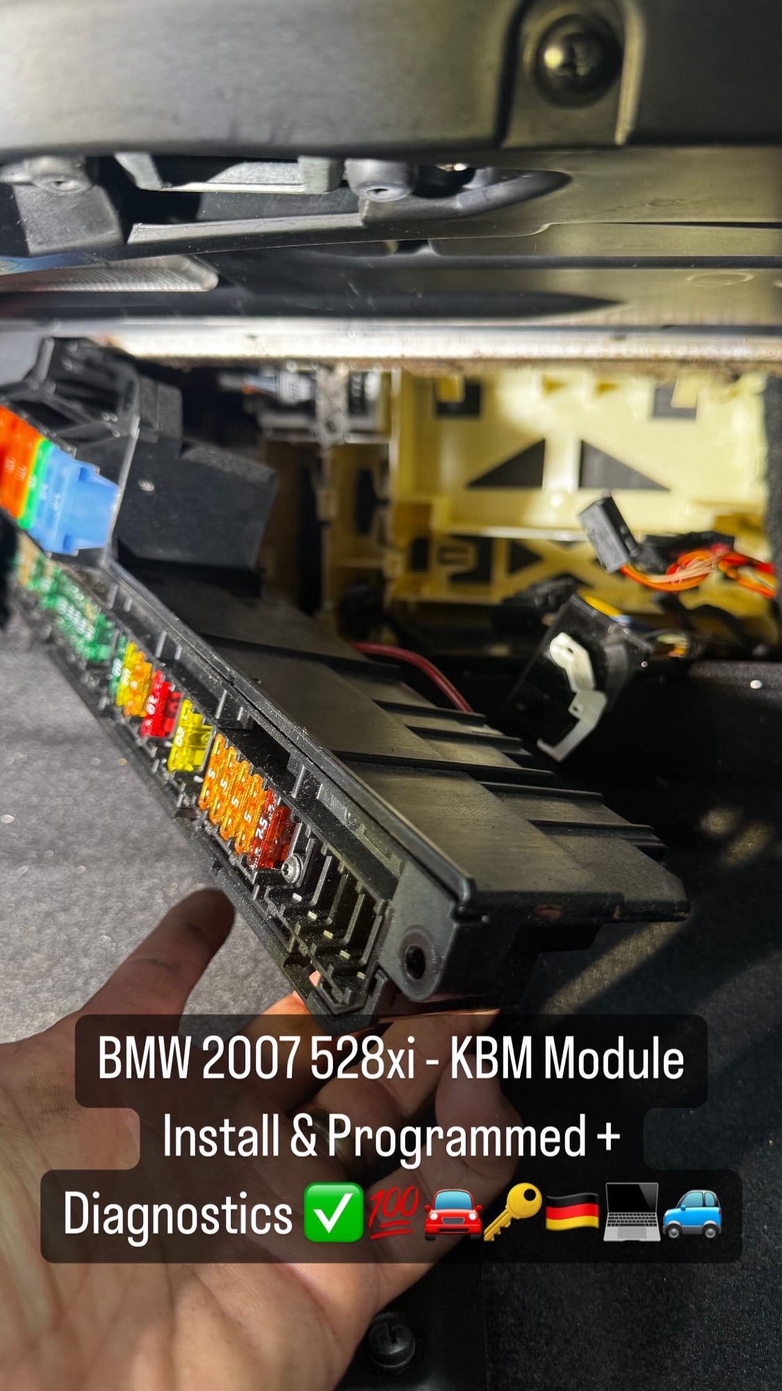 BMW 2007 528xi – KBM Module Install & Programmed + Diagnostics 💯🚘🔑🇩🇪💻🚙 ...